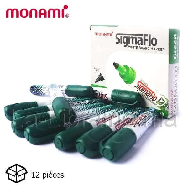 Boite 12 feutres tableau sigma flo vert - MON AMI - La-Librairie.ma ...
