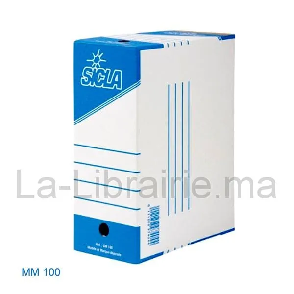 Boite d'archives en carton - 100 mm - La-Librairie.ma - Fourniture ...