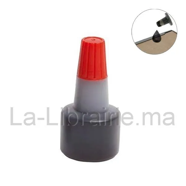 Flacon d'encre rouge pour cachets et tampons - La-Librairie.ma ...